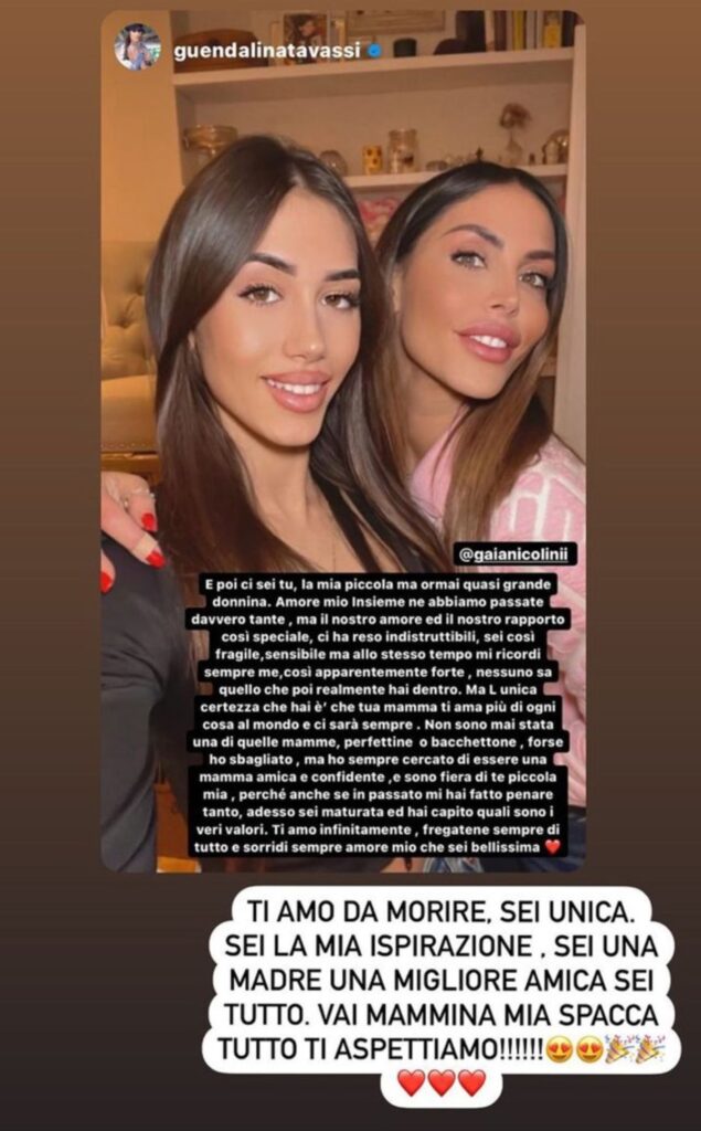 Guendalina Tavassi, la figlia Gaia Nicolini ha 19 anni ed è la sua ...